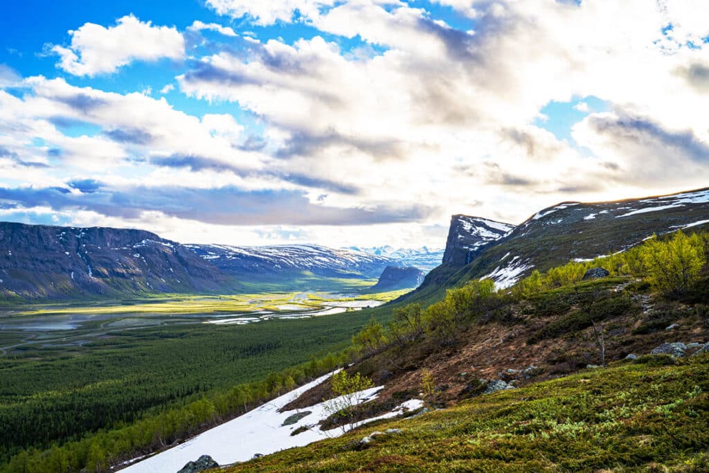 Hiking to Mount Skierfe and the Gate to Sarek National Park